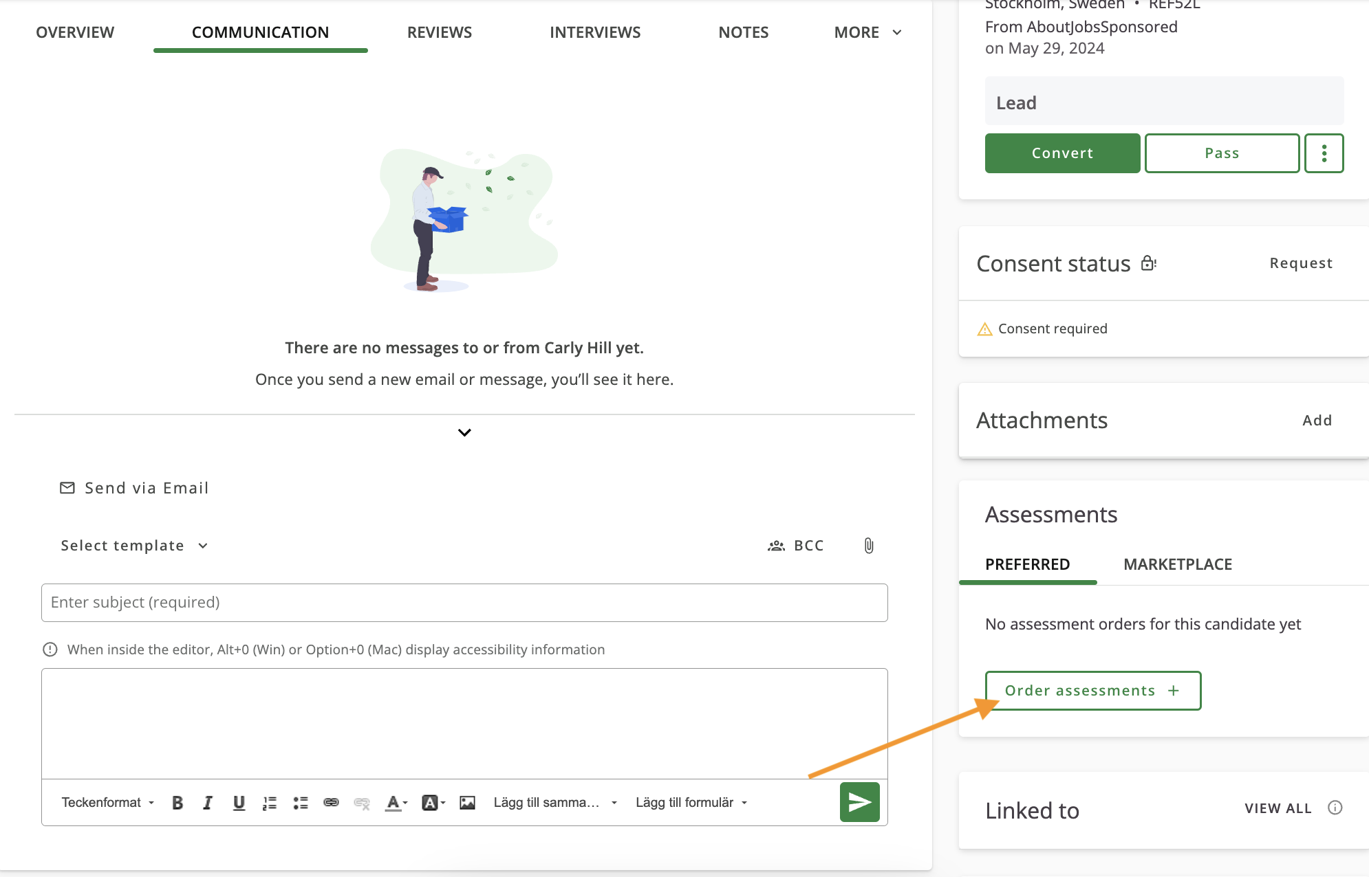 How do I use the integration between Refapp and SmartRecruiters?