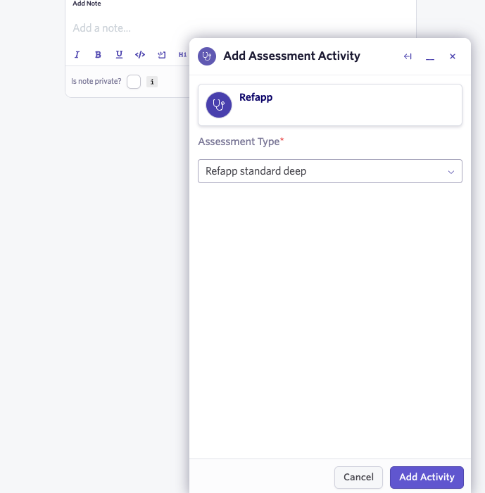 How does the integration between Refapp and Ashby work?