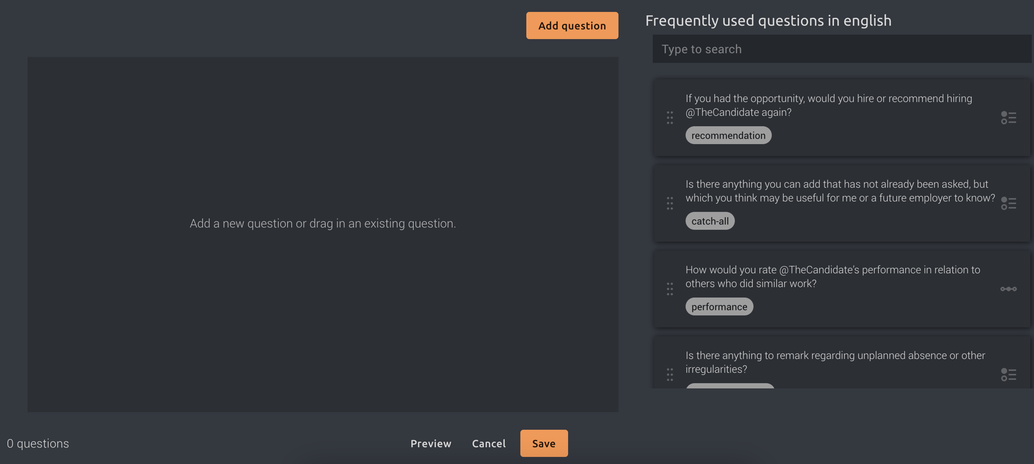 How do I create new question forms?