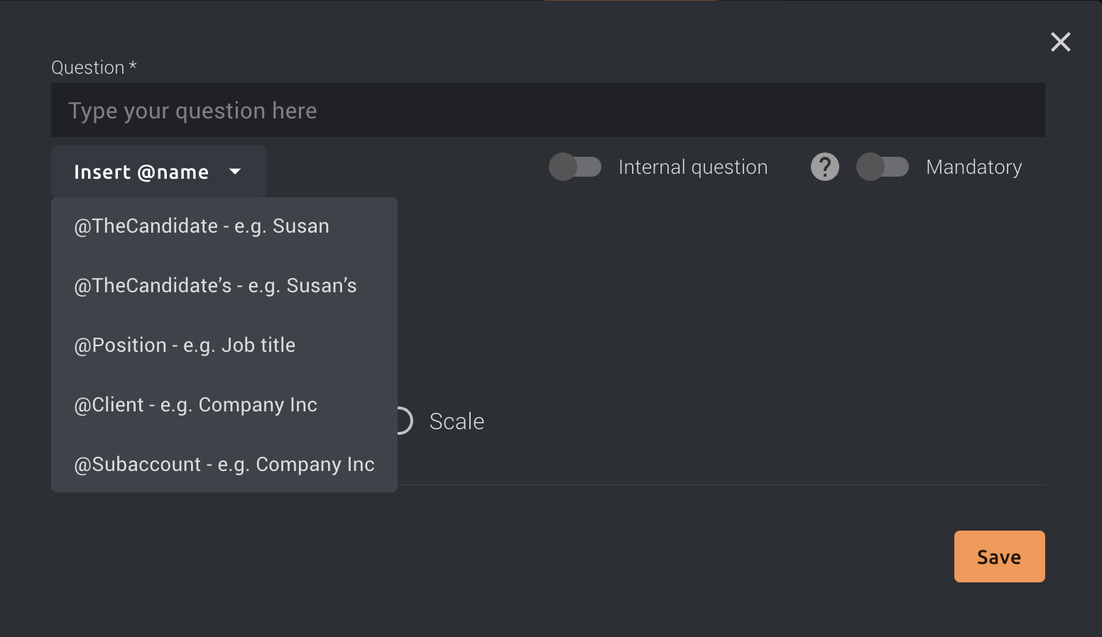 How do I create new question forms?