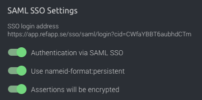 Signing and encryption SAML SSO Entra ID
