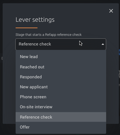 How do I setup the Lever and Refapp integration?