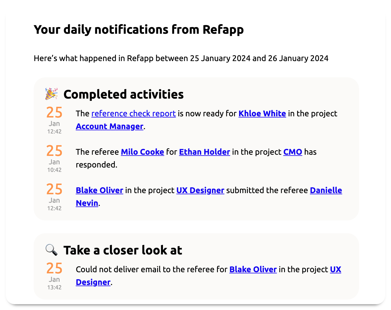 How do I manage my notifications in Refapp?